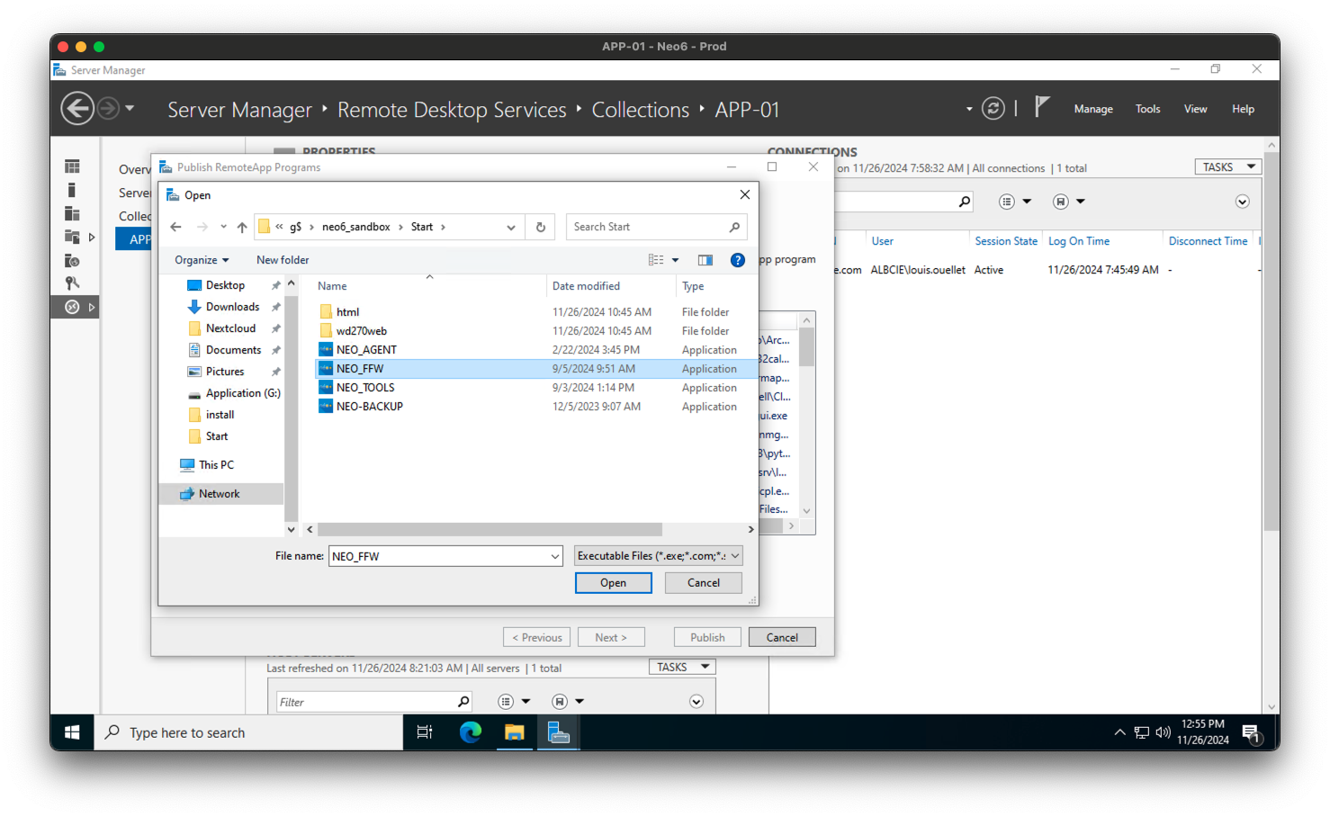 How to Publish a Remote Application using Windows Server RDS [LaswitchTech]